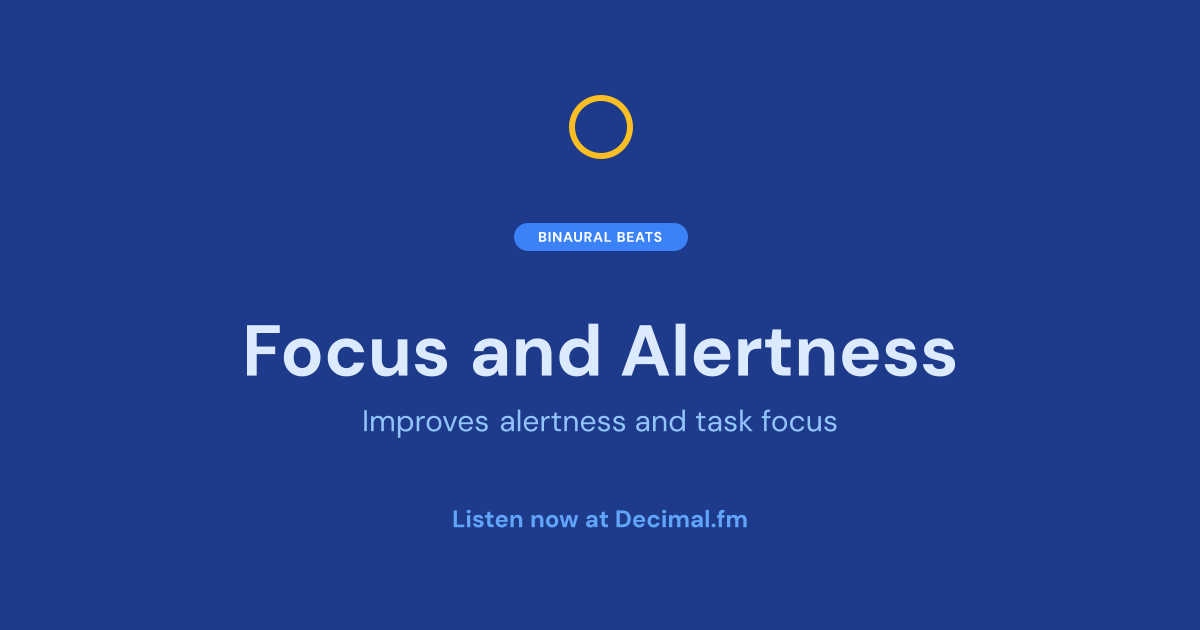 Focus and Alertness — Decimal